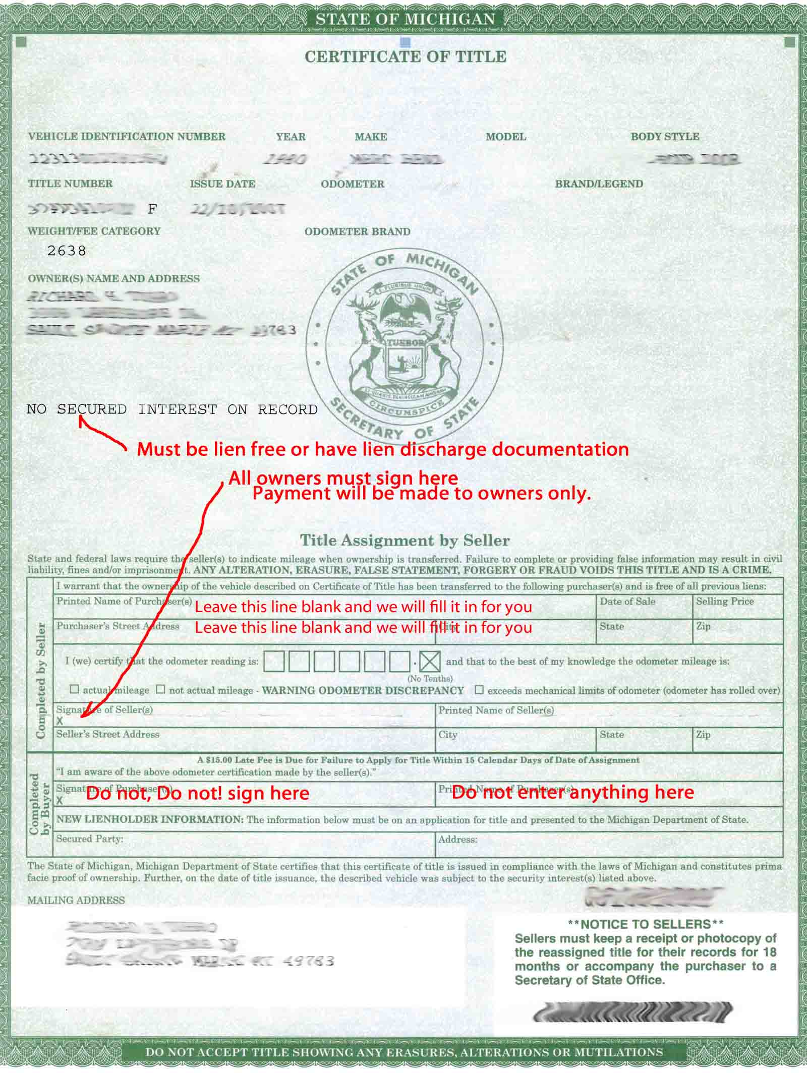 Reid Metals - Directions
